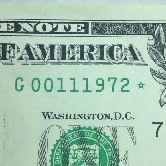 Other | Rare 0111 Star Replacement Note Low Serial Number 1 Bill 600 ...